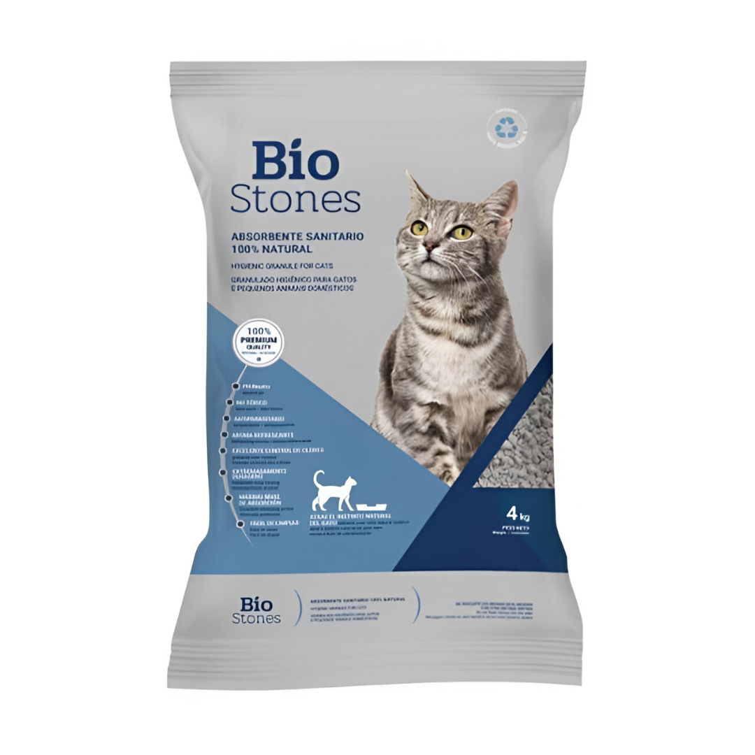 PIEDRA SANITARIA BLANCA BIO STONES 4kg FUNDA x 3 unid. – Agromascotas